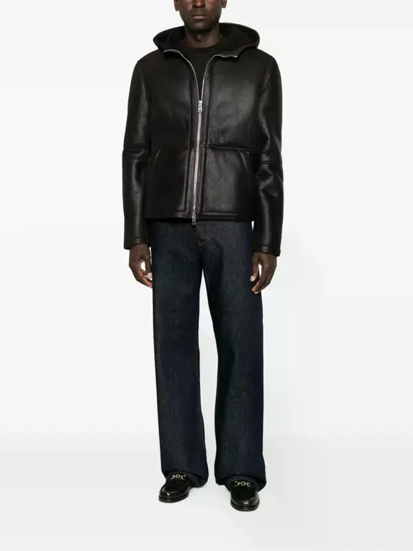 DONDUP Hooded Shearling Jacket