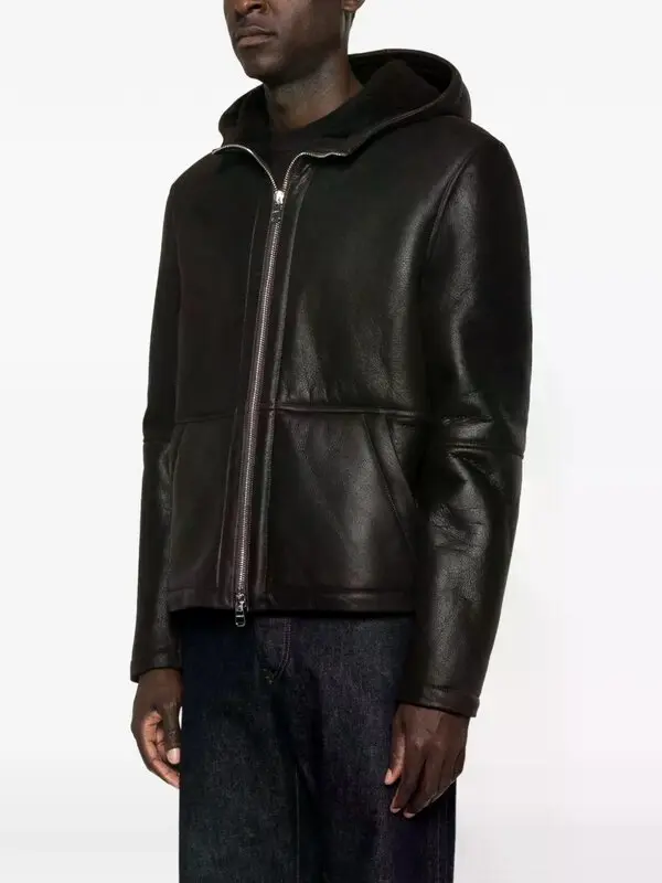 DONDUP Hooded Shearling Jacket