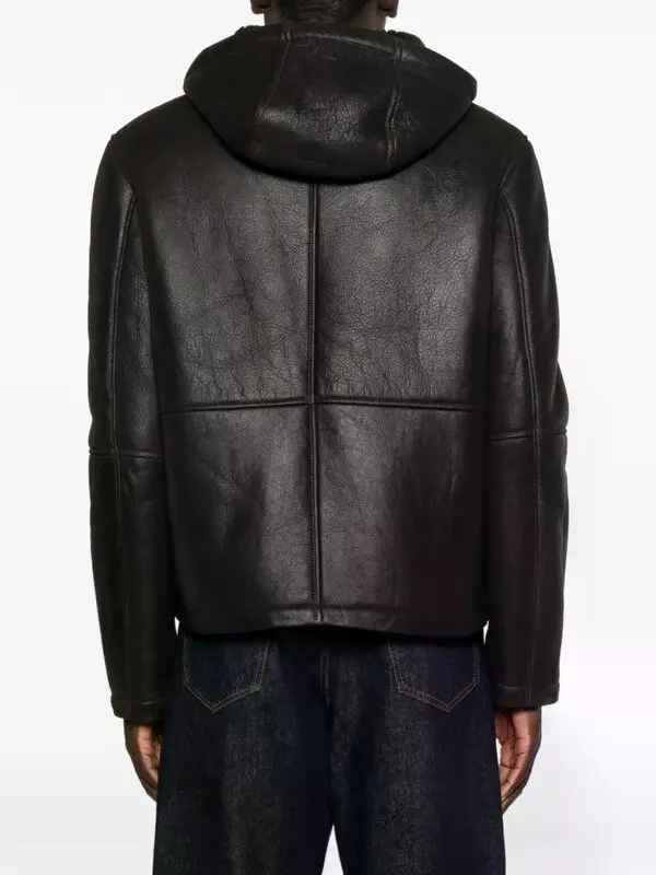 DONDUP Hooded Shearling Jacket