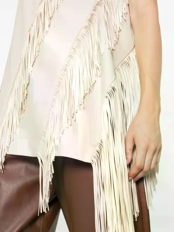 Sportmax Sleeveless Top With Fringe Detail