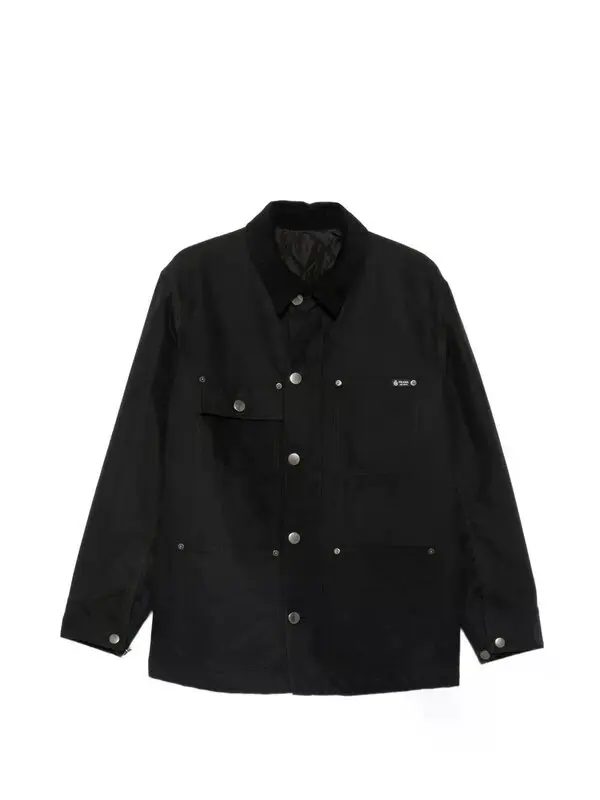 Prada Corduroy-collar Logo-patch Jacket