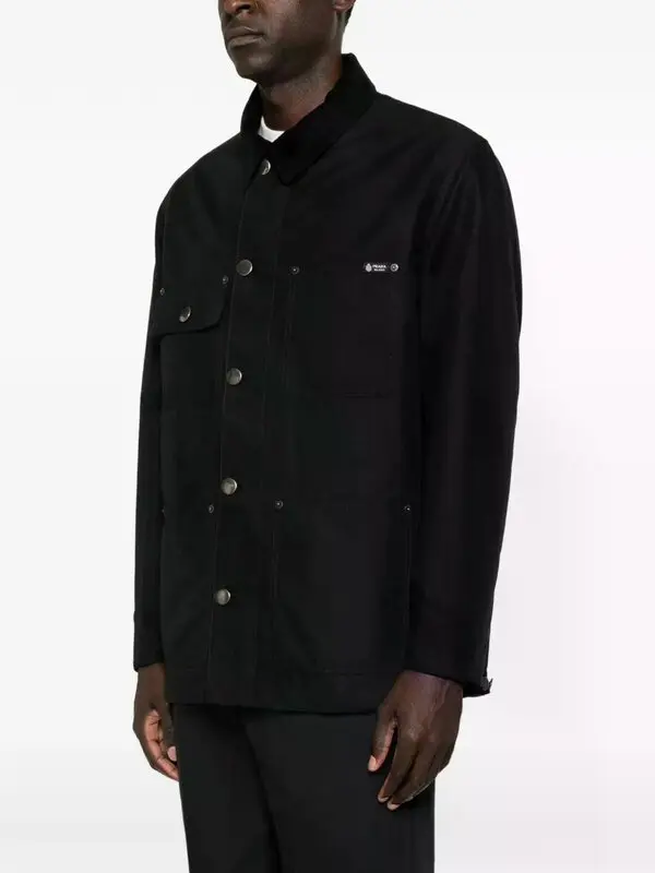 Prada Corduroy-collar Logo-patch Jacket