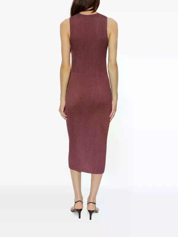 Issey Miyake Sleeveless Pleated Midi Dress