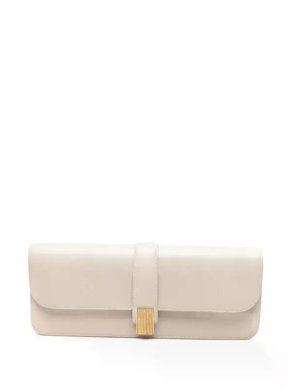 Khaite Blake Leather Clutch Bag - Neutrals