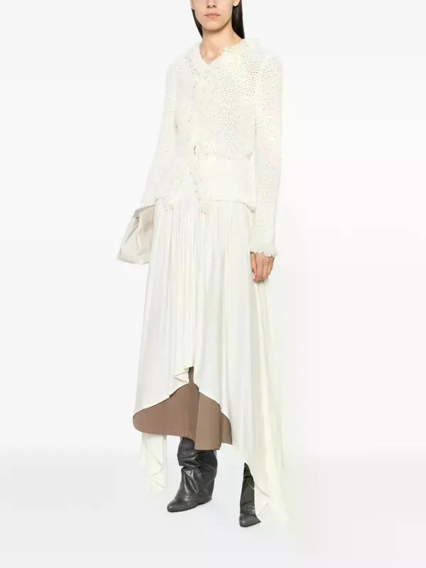 Proenza Schouler Nilo Fringed Blouse - Neutrals