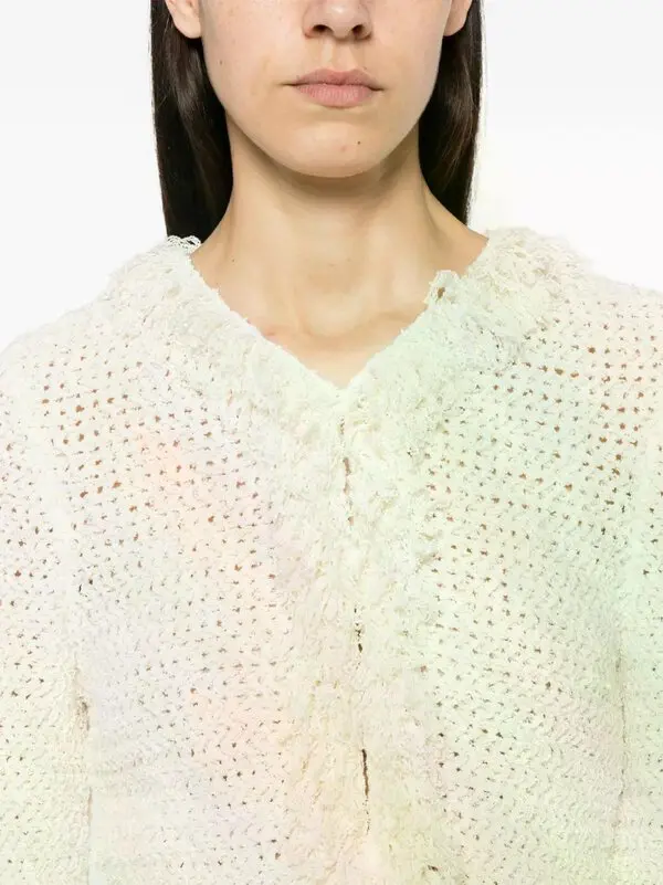 Proenza Schouler Nilo Fringed Jacquard Blouse