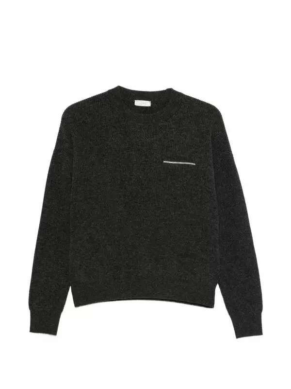 Peserico Ribbed-knit Sweater - Grey