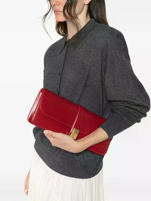 THE FRANKIE SHOP Padded Shoulder Polo Top - Grey