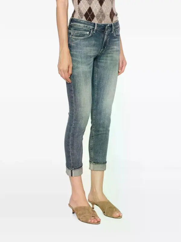 DONDUP Faded Effect Cropped Jeans
