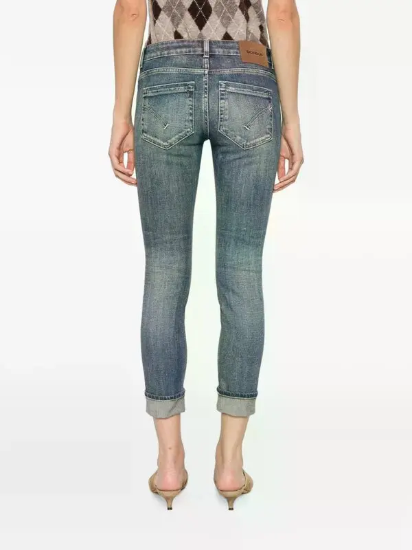 DONDUP Faded Effect Cropped Jeans