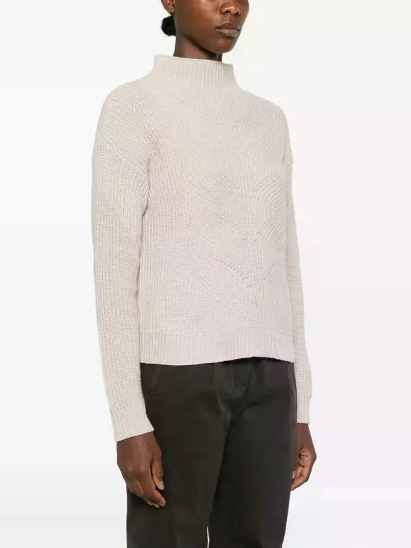 Herno Ribbed-knit High-neck Sweater