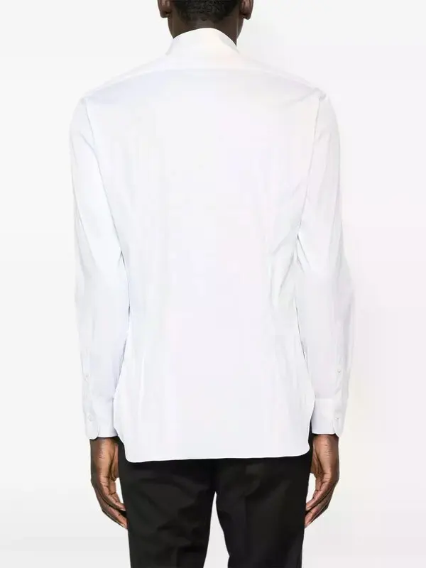 BARBA NAPOLI Spread-collar Long-sleeve Shirt
