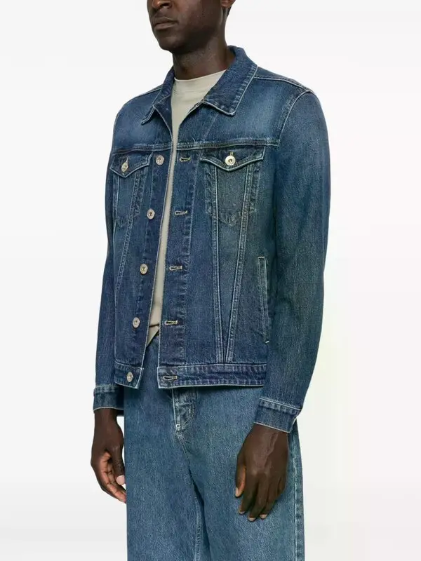 Eleventy Button-fastening Denim Jacket