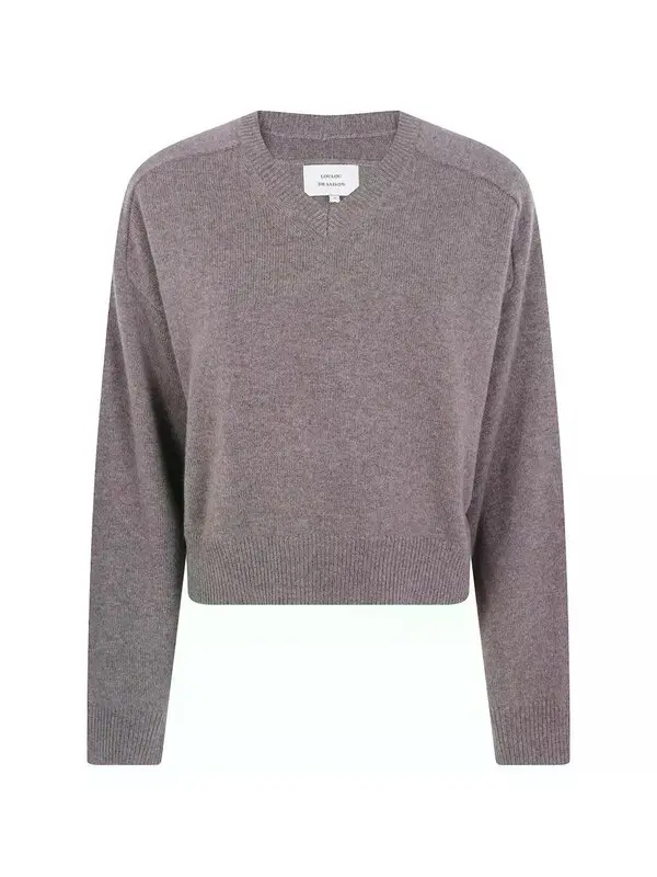 Loulou De Saison V-neck Cashmere Sweater - Grey