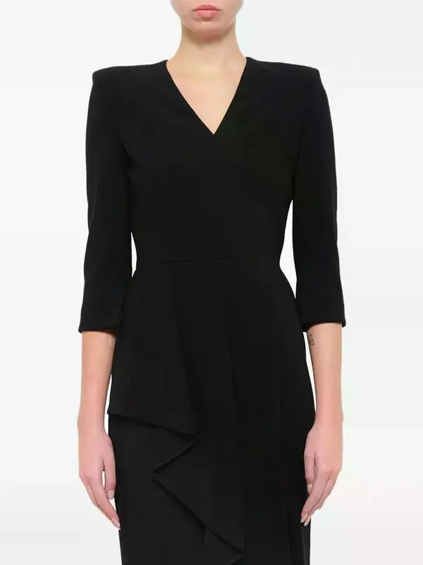Alexander McQueen Ruffled-crepe Dress