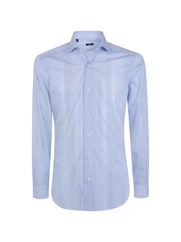 BARBA NAPOLI Striped Cotton Shirt