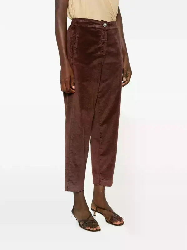 19.61 MILANO Corduroy-effect Cropped Trousers