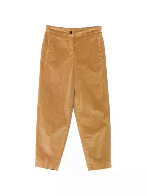 19.61 MILANO Velvet-effect Straight-leg Trousers