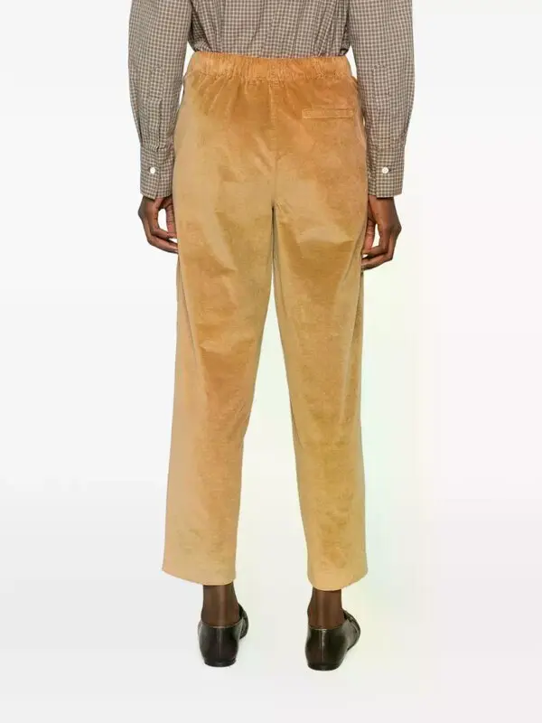19.61 MILANO Velvet-effect Straight-leg Trousers