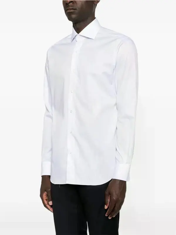 BARBA NAPOLI Pinstripe Long-sleeve Shirt