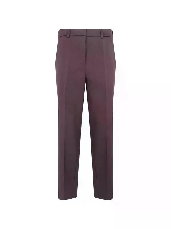 DRHOPE Wide-leg Pressed-crease Trousers