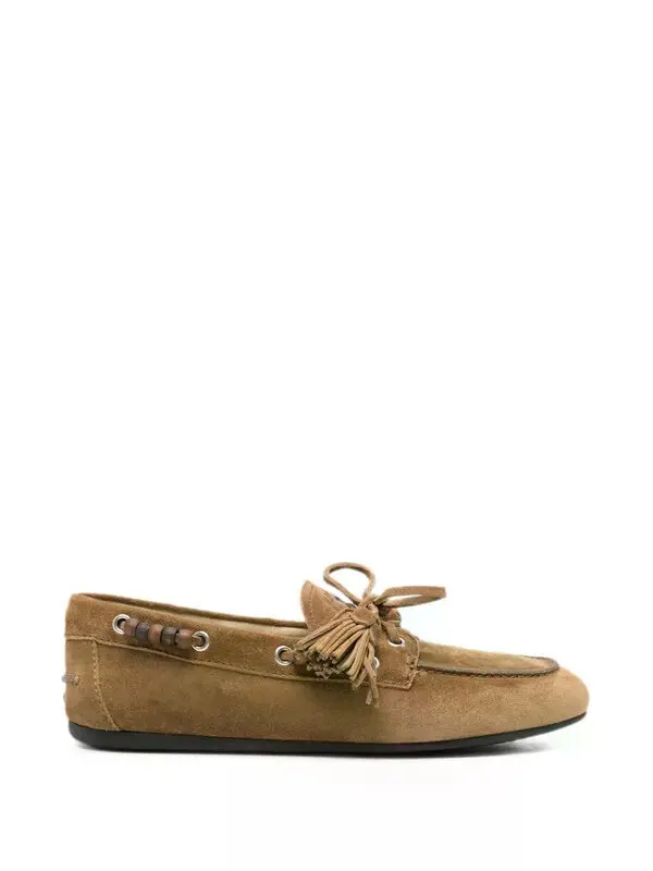 Miu Miu Tassel-detail Beaded Loafers