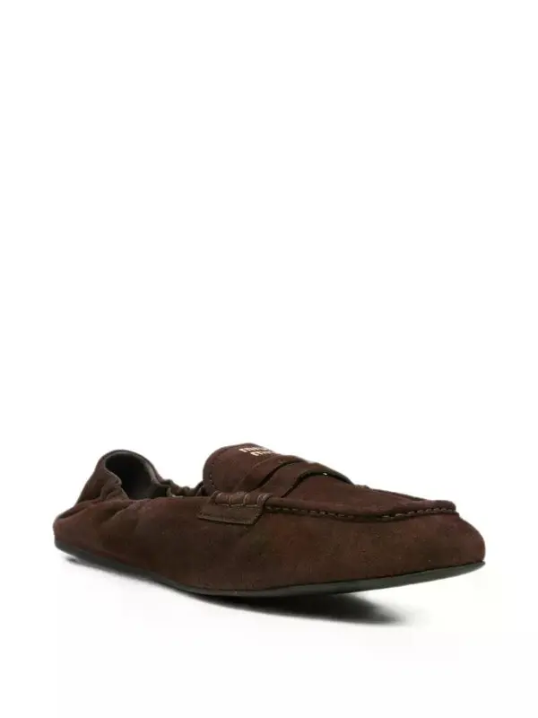 Miu Miu Logo-embossed Elasticated Loafers