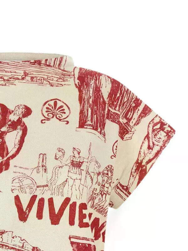 VIVIENNE WESTWOOD Justine Graphic Print Top - Neutrals
