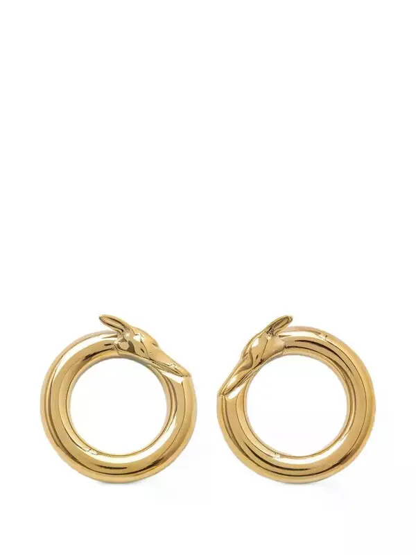 TRUSSARDI Greyhound-detail Hoop Earrings