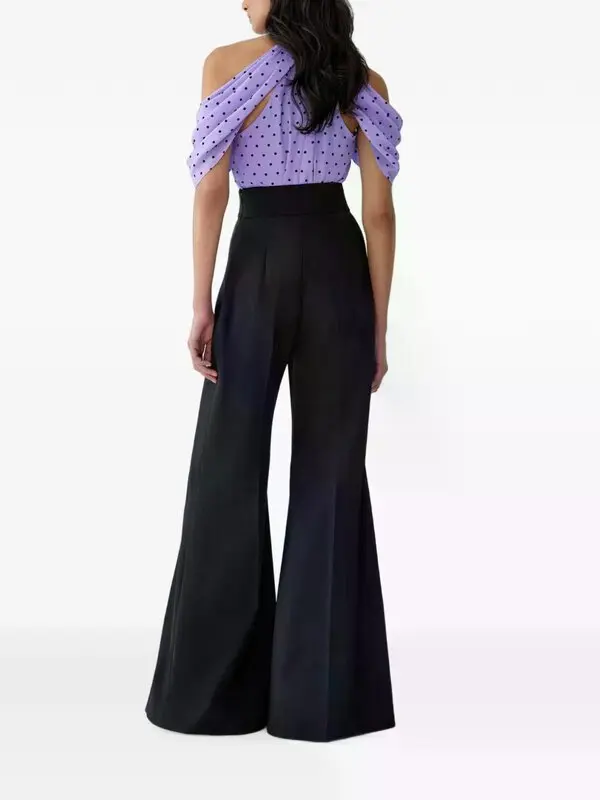 Carolina Herrera Polka-dot Halterneck Blouse