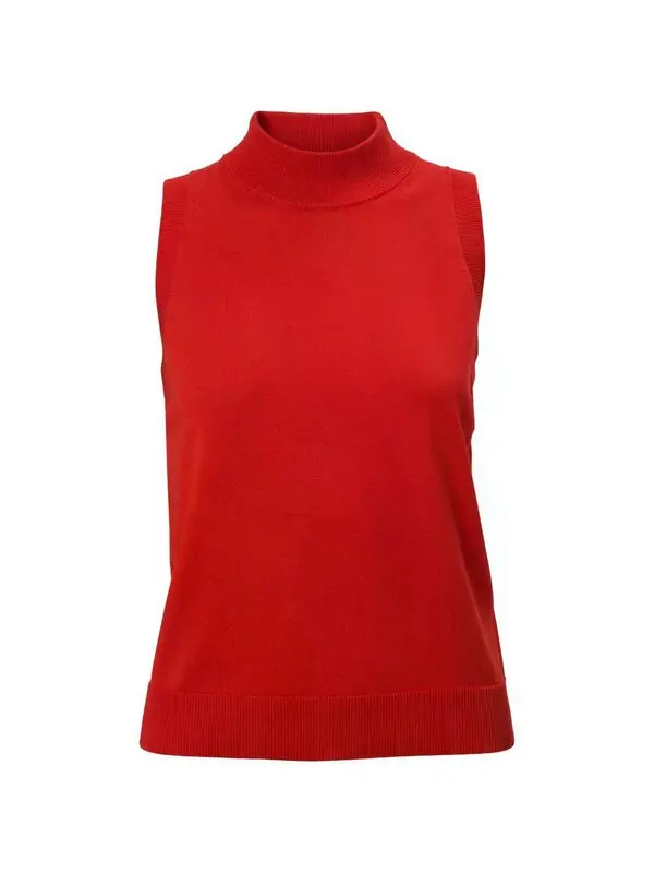 Carolina Herrera Sleeveless Mock-neck Top