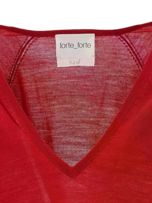 FORTE_FORTE V-neck Raglan-sleeve Sweater