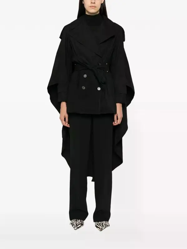 Elisabetta Franchi Belted Cape-panel Coat