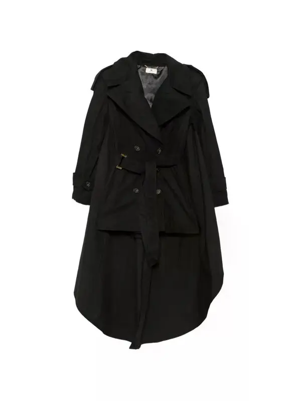 Elisabetta Franchi Belted Cape-panel Coat