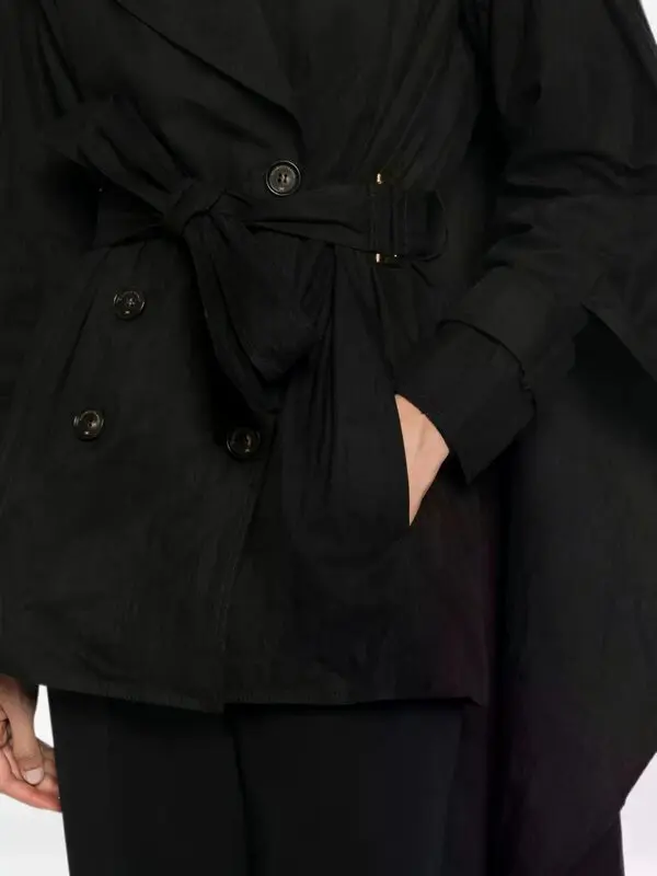 Elisabetta Franchi Belted Cape-panel Coat