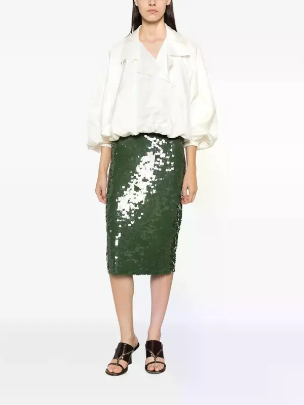 P.a.r.o.s.h Sequin-embellished Midi Skirt