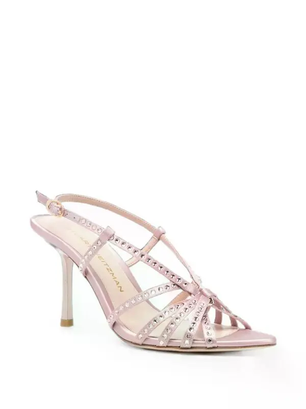 STUART WEITZMAN Crystal-embellished Strappy Sandals