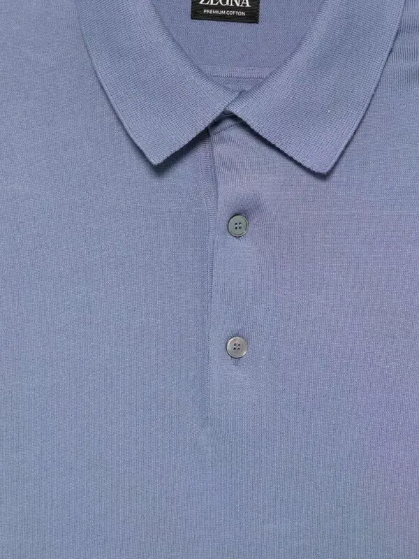 Zegna Short-sleeve Polo Shirt - Blue