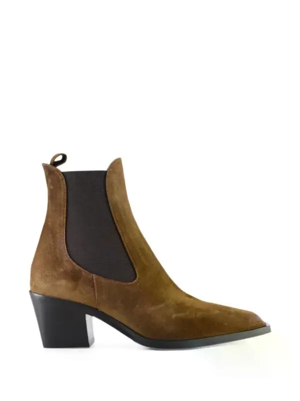 NOTABENE Luna Suede Chelsea Boots - Brown