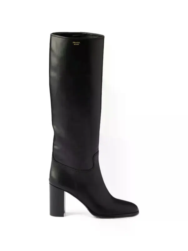 Prada Leather Boots - Black