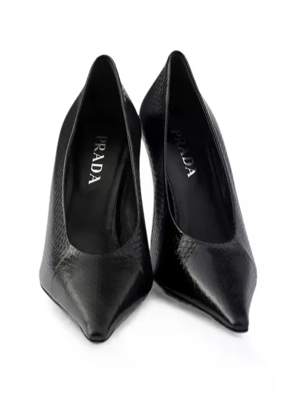 Prada Ayres Leather Pointy Toe Pumps