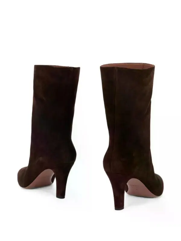 Paris Texas Suede Ankle Boots - Brown