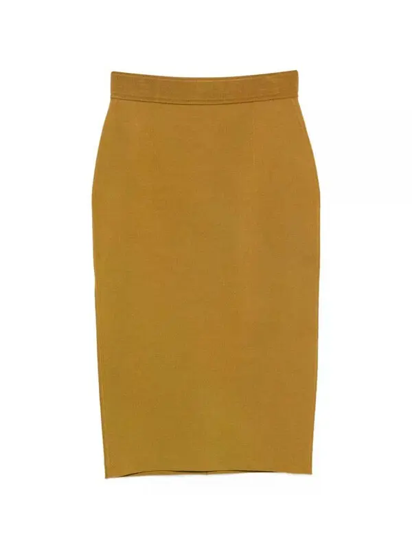TOM FORD Belted Knit Midi Skirt - Neutrals