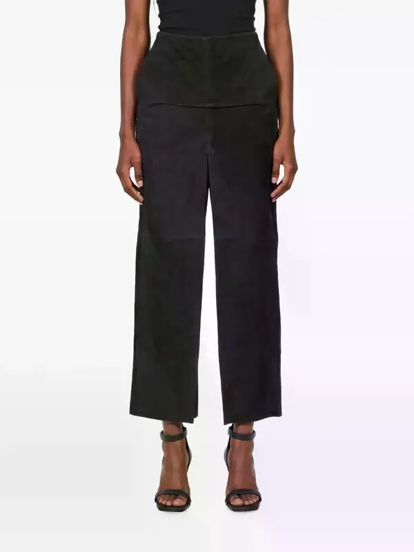 Rick Owens Seam-detail Leather Trousers