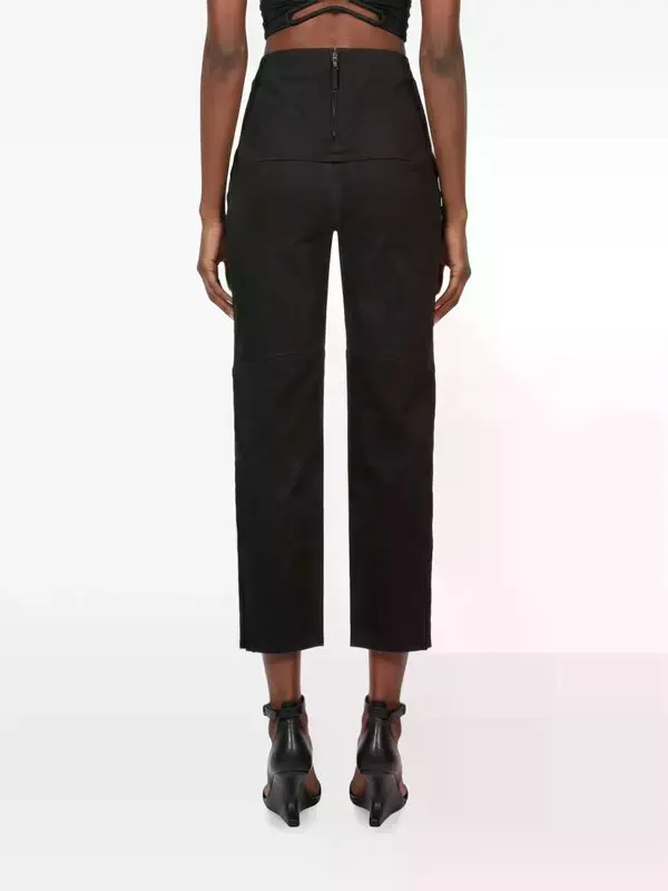 Rick Owens Seam-detail Leather Trousers