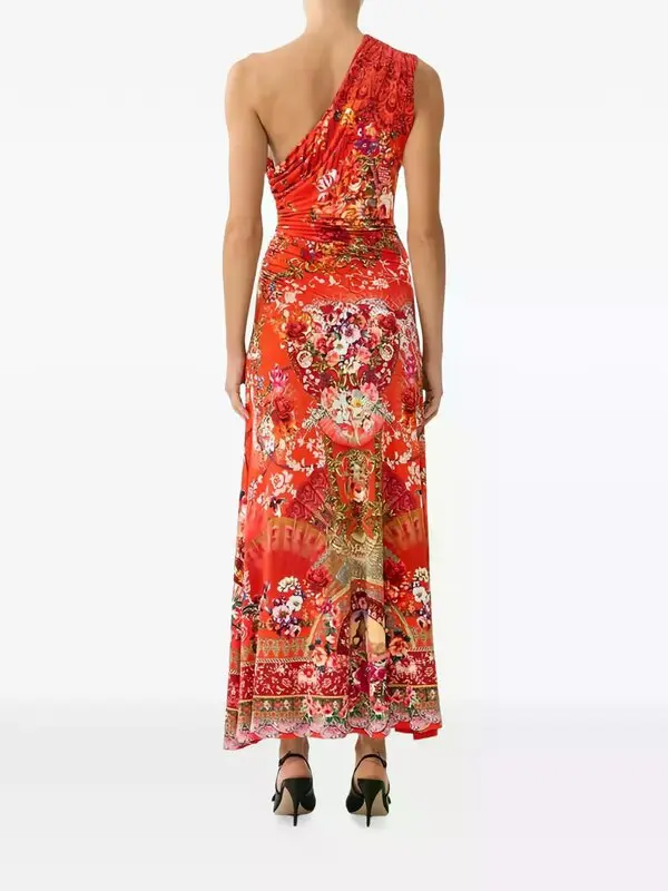 Camilla Olé Olé Gathered One-shoulder Maxi Dress