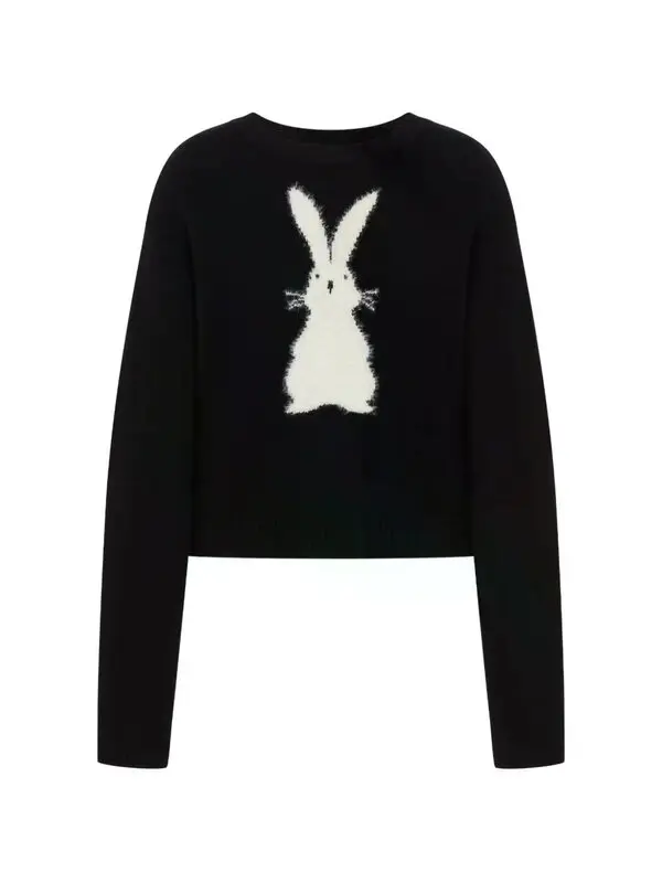 Moschino Inlaid Wool Sweater - Black