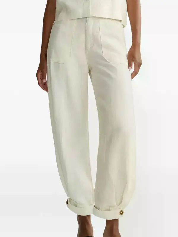 DL1961 Taylor Barrel Trousers - White