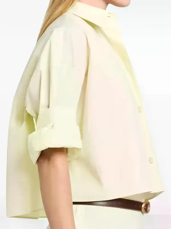 TWP Next Ex Cropped Linen Shirt