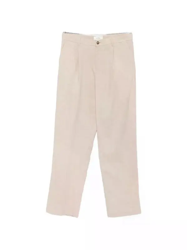 LES DEUX Pleated Straight-leg Trousers - Neutrals